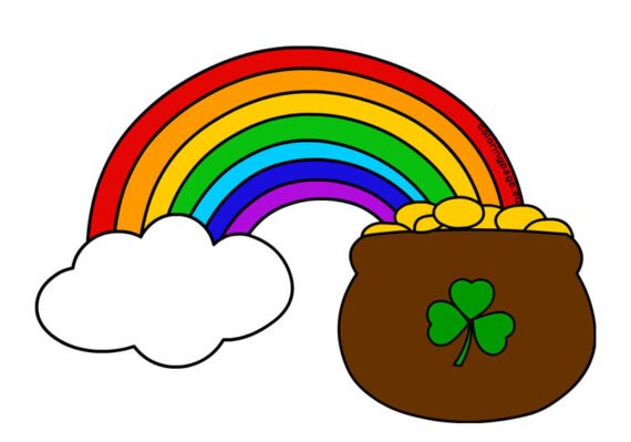Saint Patrick's Day Rainbow | Coloring Page