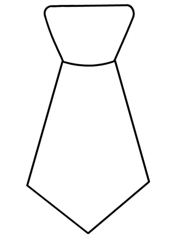 Blank tie | Coloring Page
