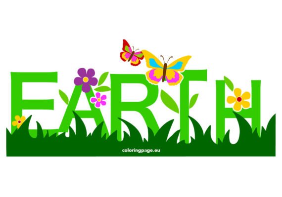 Earth word | Coloring Page