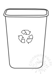 Recycling Bin | Coloring Page