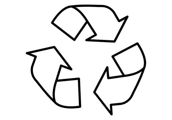 Recycling symbol | Coloring Page