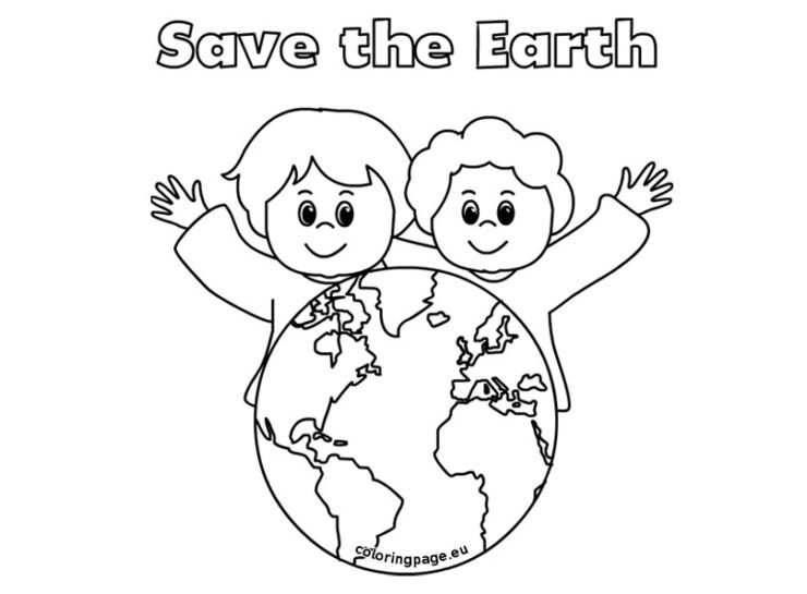 Save Earth coloring page | Coloring Page