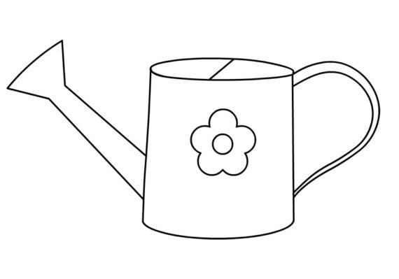 Watering can coloring page | Coloring Page