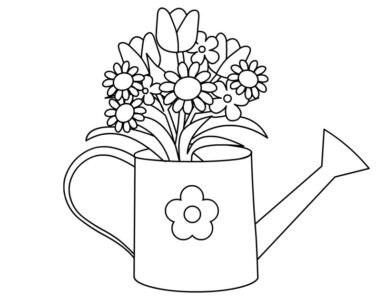 Flowers in Vase | Coloring Page