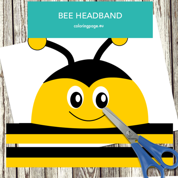 Bee headband craft | Coloring Page