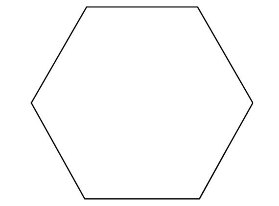 Free Beehive hexagon template | Coloring Page