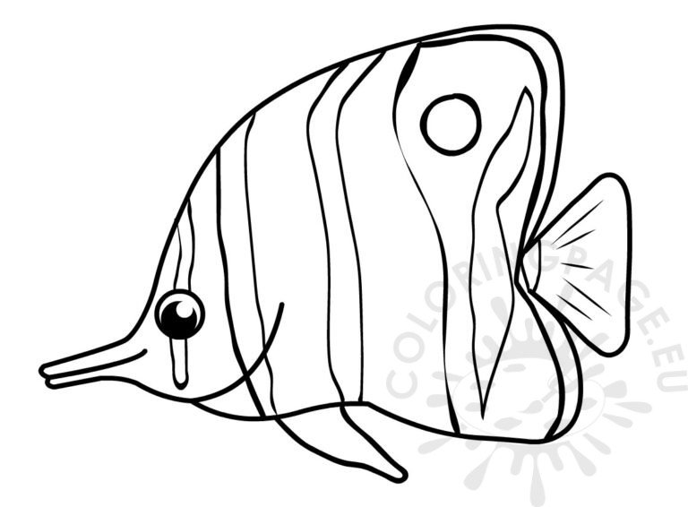Butterfly fish | Coloring Page