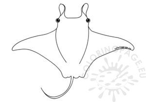 Manta Ray | Coloring Page