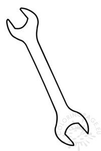 Wrench template | Coloring Page