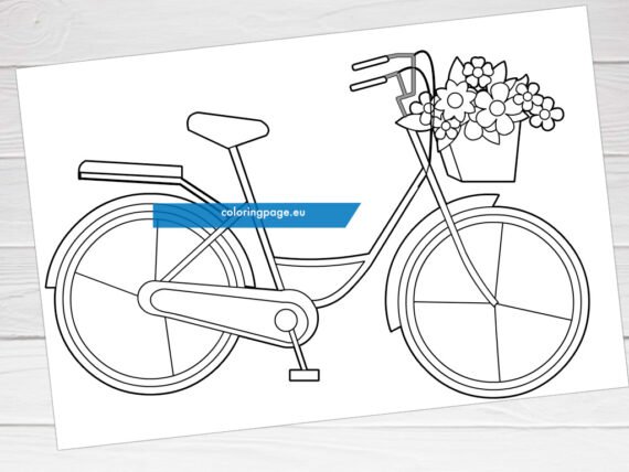 Printable Bicycle | Coloring Page
