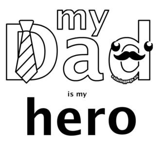 Father's Day - Coloring Page