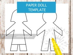 Boy and girl paper doll printable | Coloring Page