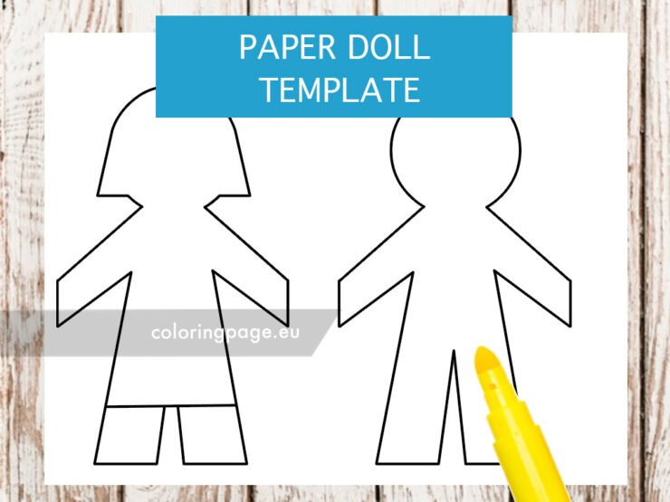 Boy and girl paper doll printable | Coloring Page
