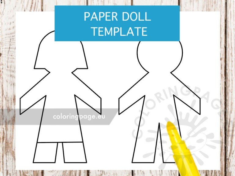 Boy and girl paper doll printable | Coloring Page