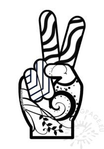 Peace Sign Zentangle | Coloring Page