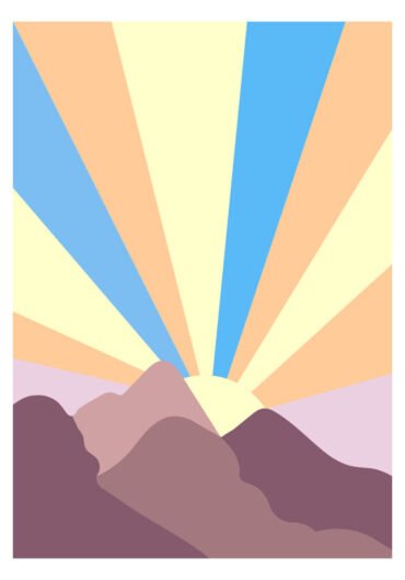 Printable Sunrise | Coloring Page