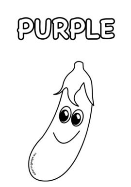 Purple coloring page | Coloring Page
