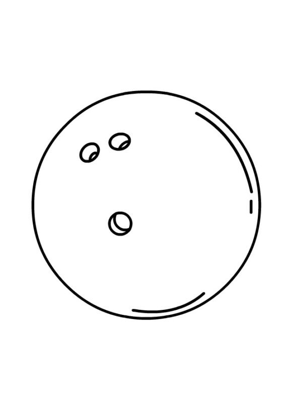 Bowling ball | Coloring Page