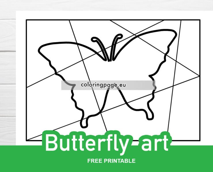 Butterfly art primary school | Coloring Page