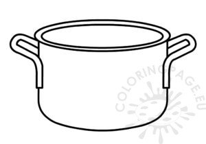 Cooking Pot | Coloring Page