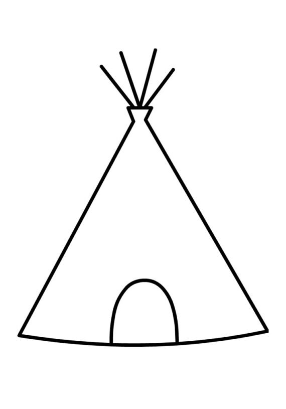 Teepee | Coloring Page