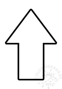 Up arrow | Coloring Page