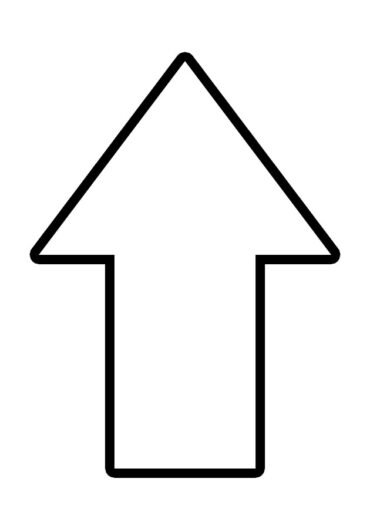 Up arrow | Coloring Page