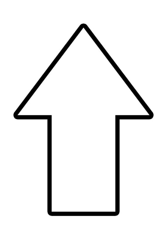 Up arrow | Coloring Page