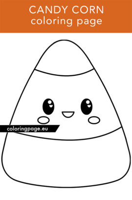 Cute Candy Corn | Coloring Page