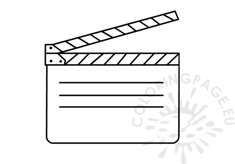 Clapper Board | Coloring Page