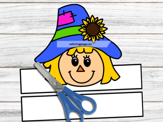 Scarecrow Headband | Coloring Page