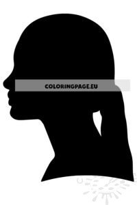 Woman side profile | Coloring Page