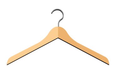 Wooden Clothes Hangers | Coloring Page