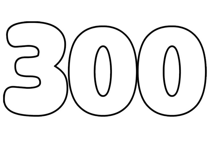 300 three hundred | Coloring Page