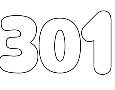 Number 38 outline | Coloring Page