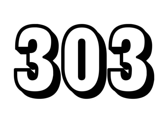 303 number | Coloring Page