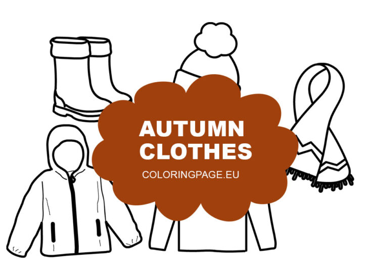 Autumn clothes | Coloring Page