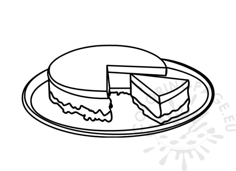 Cheesecake | Coloring Page