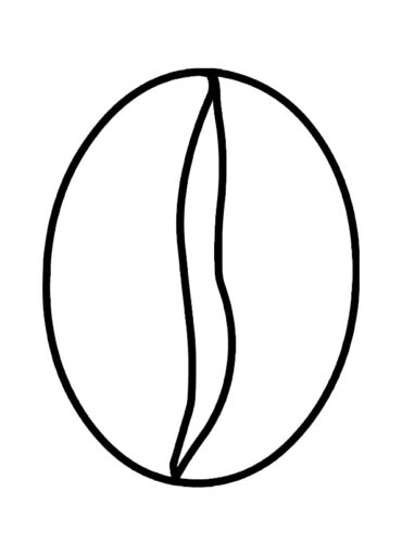 Coffee Bean | Coloring Page