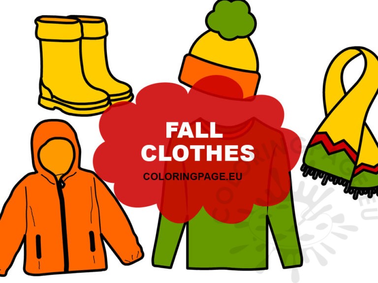 Fall clothes | Coloring Page