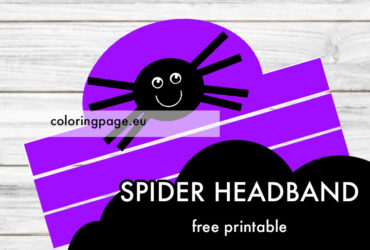 Spider headband craft | Coloring Page