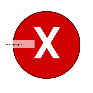 Close Button image | Coloring Page