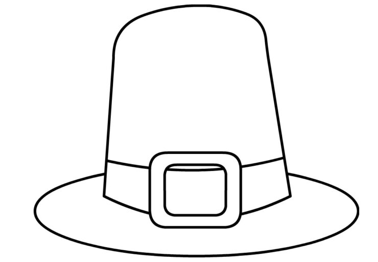 Pilgrims Thanksgiving Hat | Coloring Page