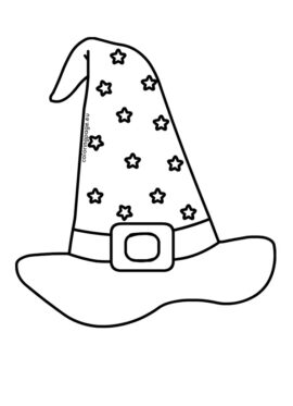 Halloween Witch Hat | Coloring Page