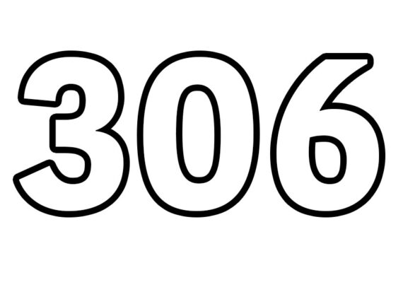 306 number | Coloring Page