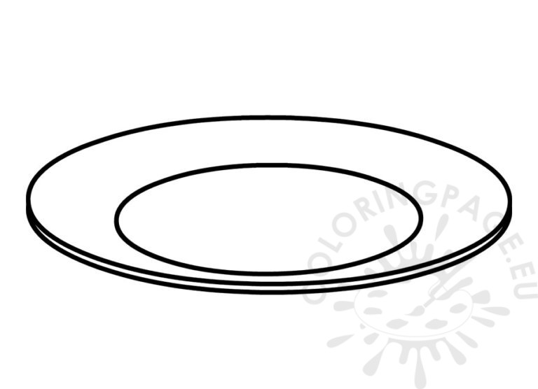 Plate | Coloring Page