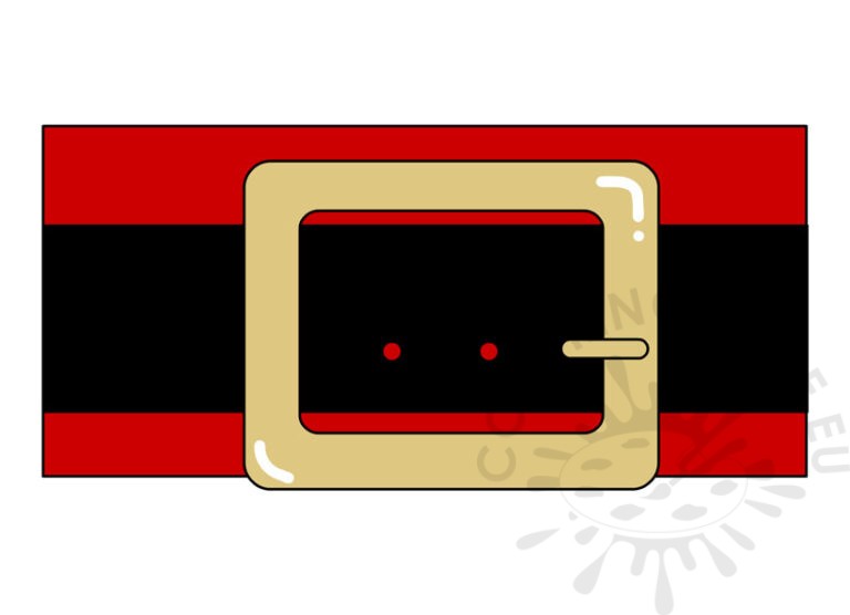 Belt with gold buckle | Coloring Page