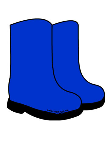 Boys Wellies | Coloring Page