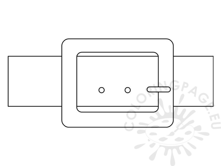 Santa's belt | Coloring Page