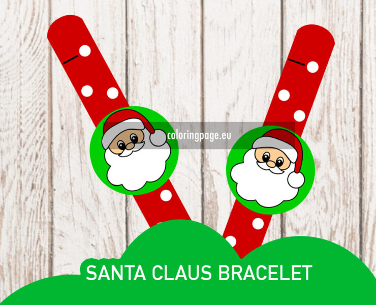 Santa Claus Bracelet | Coloring Page
